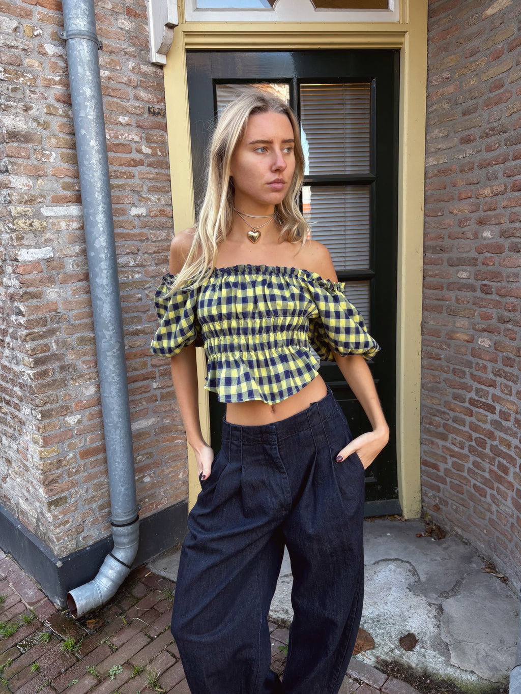 Bowie Top Yellow – Belle No